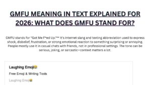 GMFU Meaning in Text Explained for 2026: What Does GMFU Stand For?